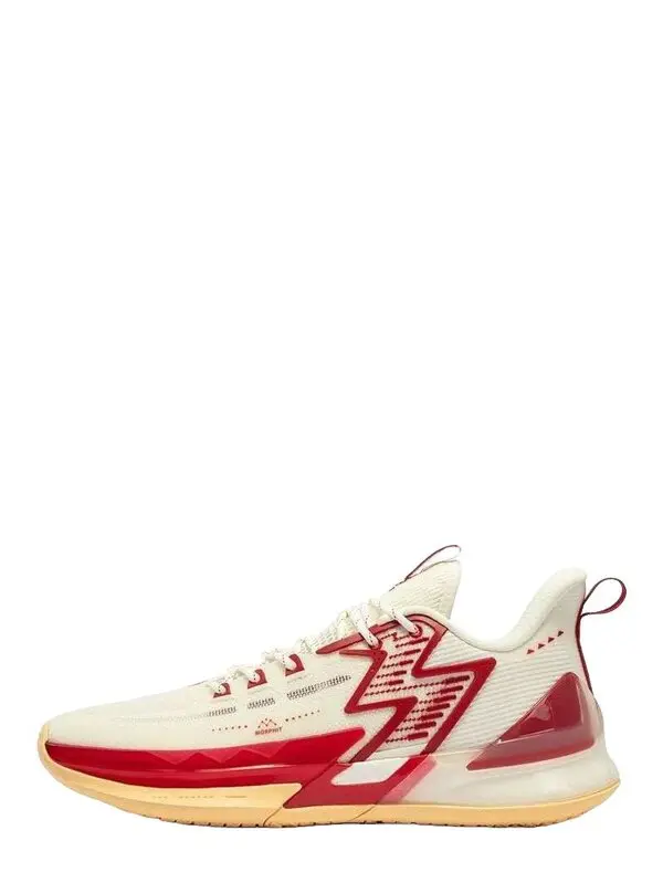 361 DEGREES Big3 4.0 Pro "assists The Future" Sneakers - Cream/red