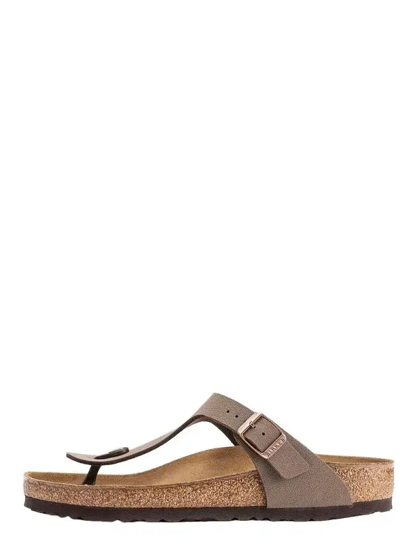 BIRKENSTOCK Gizeh Birkibuc Thong Sandals - Brown