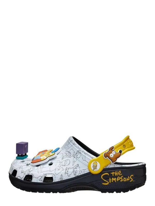 CROCS The Simpsons X Classic Clog 'intro Sequence - White/black