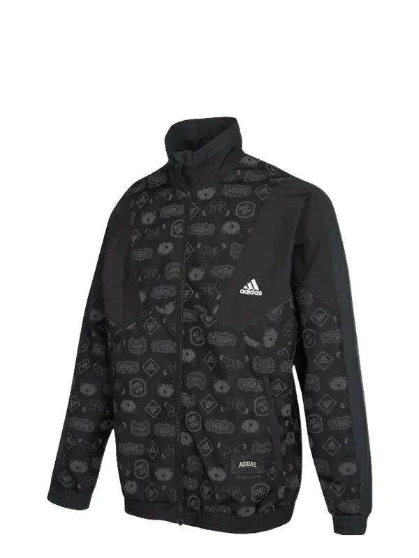 Adidas Logo Printed Zip-up Track Jacket - Default Color