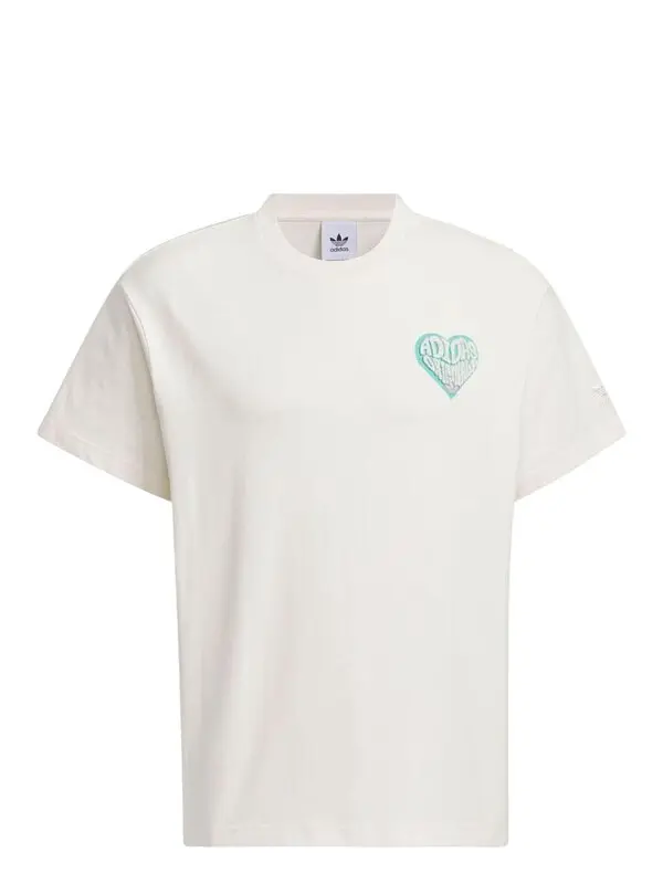 Adidas Originals V-day Short Sleeve T-shirt Asia Sizing - White