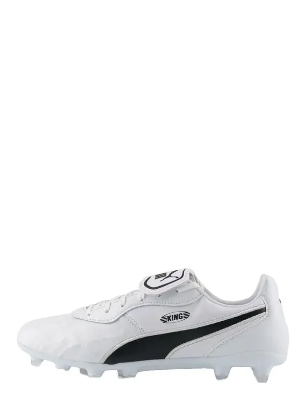 PUMA King Top Fg Soccer Cleats - White/black