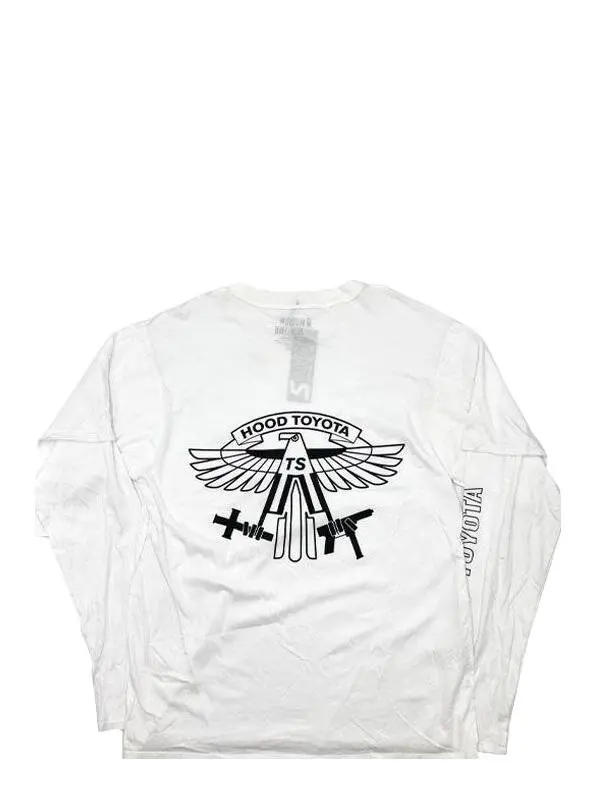TRAVIS SCOTT Cactus Jack Long Sleeve Hood Toyota T-shirt - White