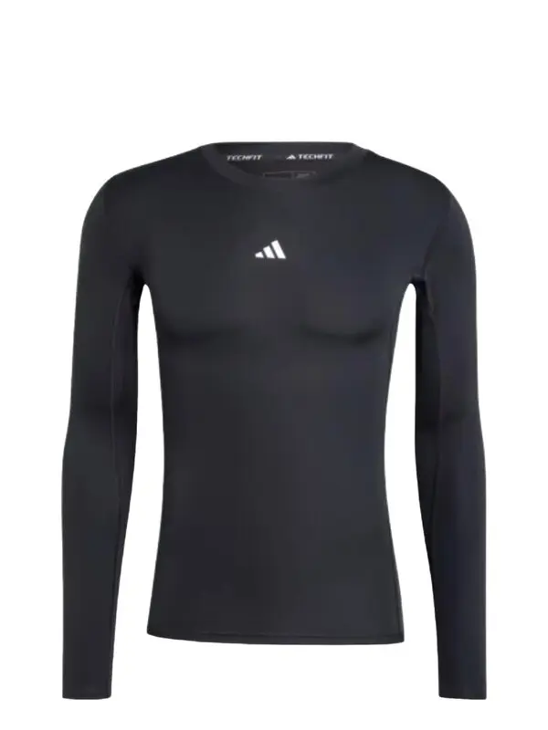 Adidas Techfit Compression Training Long Sleeve T-shirt - Black