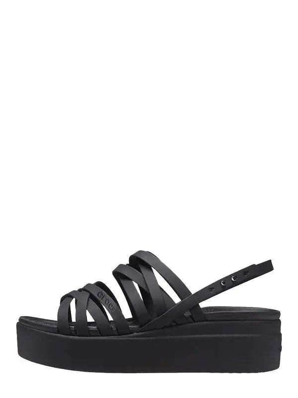 CROCS Brooklyn Strappy Platform Sandals - Black