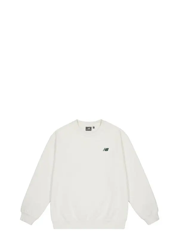 NEW BALANCE Casual Sport Crew Neck Pullover Asia Sizing 'white - White/black