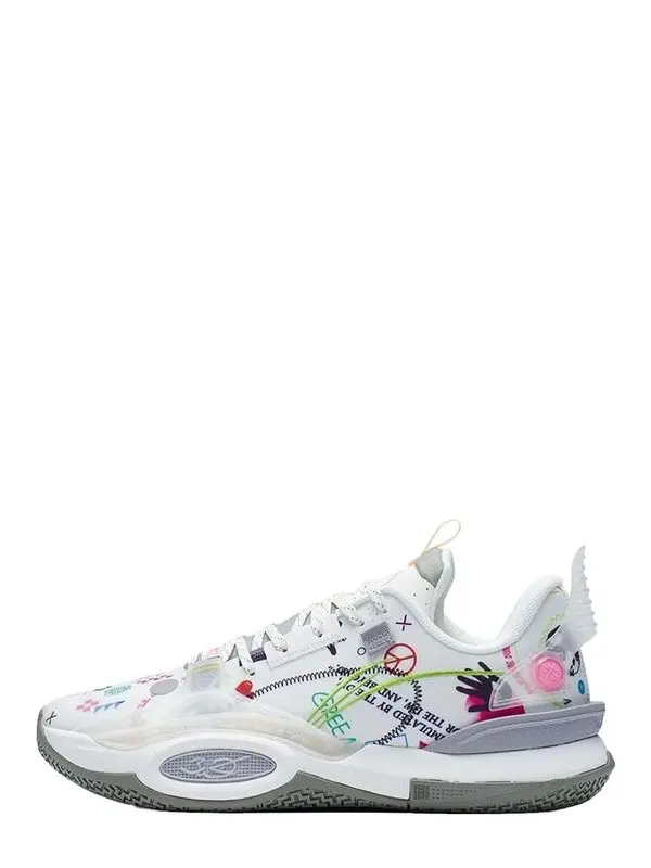 LI-NING Wade All City V1 'recycle' Athletic Sneakers - White/grey/multicolor