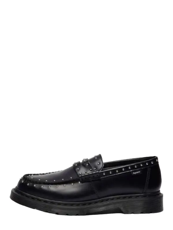 Dr. Martens X Supreme Studded Loafers - Black