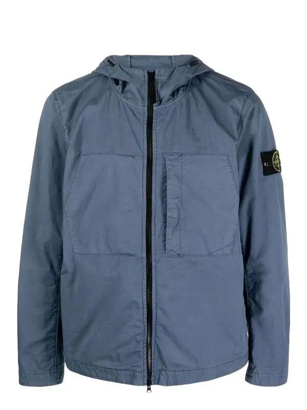 Stone Island Hooded Jacket - Dark Blue