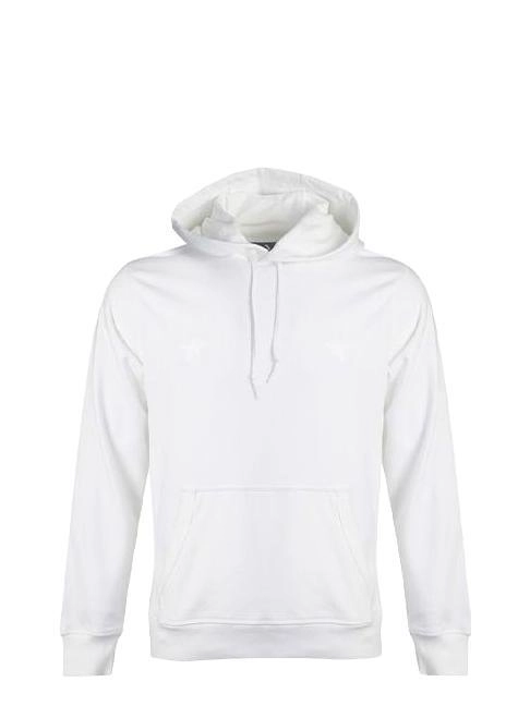 CONVERSE Logo Sports Knit Hoodie - White