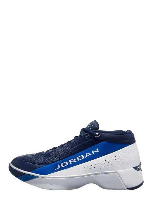JORDAN Air Team Showcase High Top Sneakers - White/blue
