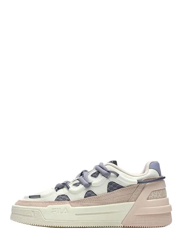 FILA Salto Low Top Sneakers With Shock Absorption - Pink/blue