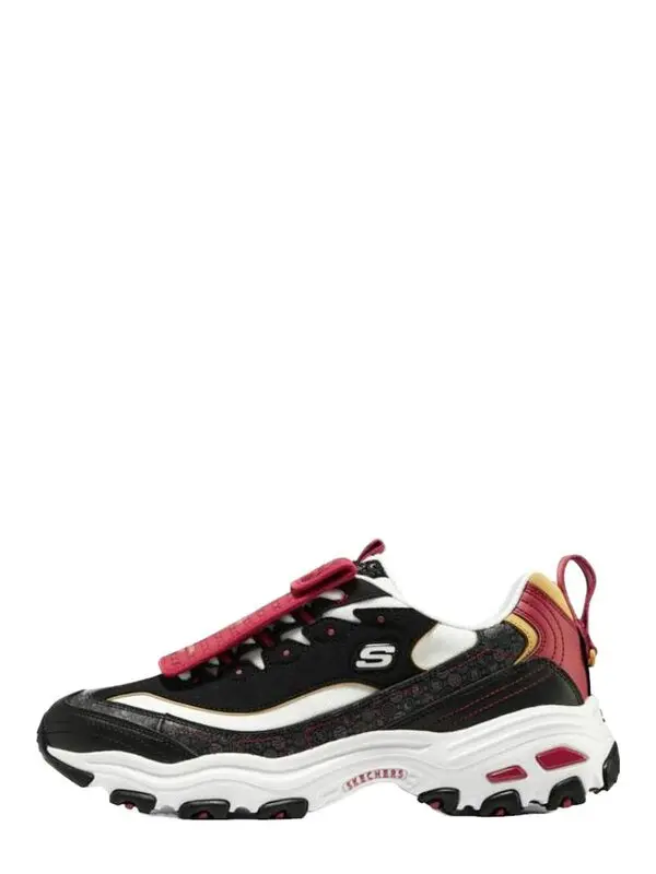 Sketchers D'lites Cny "black" Sneakers - Black/white/yellow