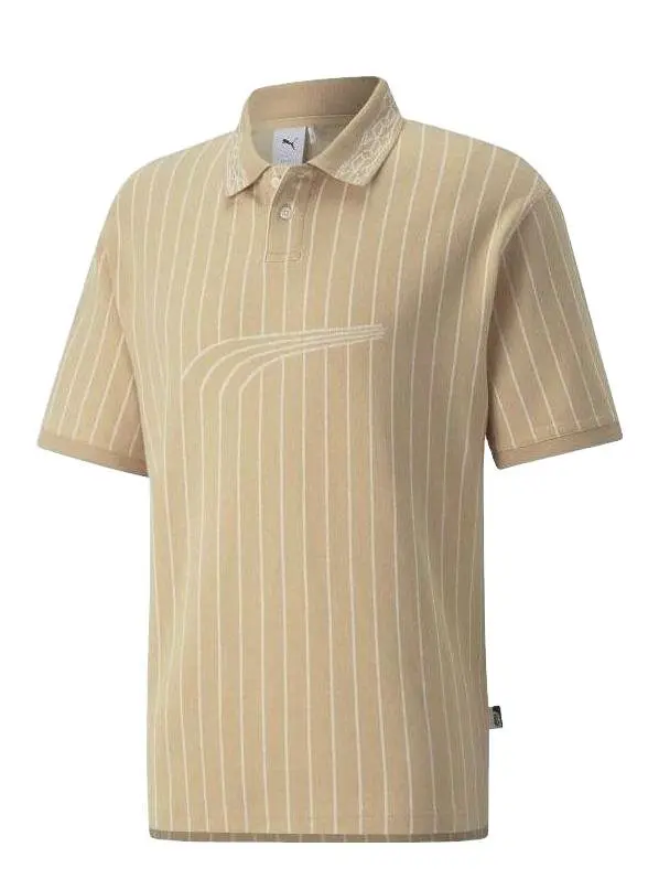 PUMA Players Lounge Polo Shirt - Brown