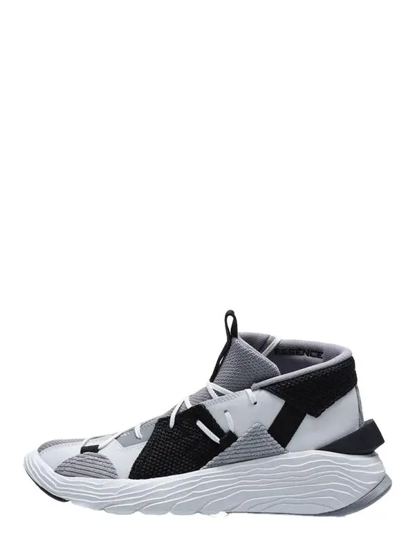 LI-NING Winterized Kung Fu Sports Shoes - Grey/black/white
