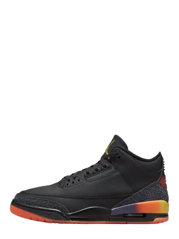 JORDAN 3 Retro X J Balvin 'rio - Black/solar Flare/total Crimson Abyss