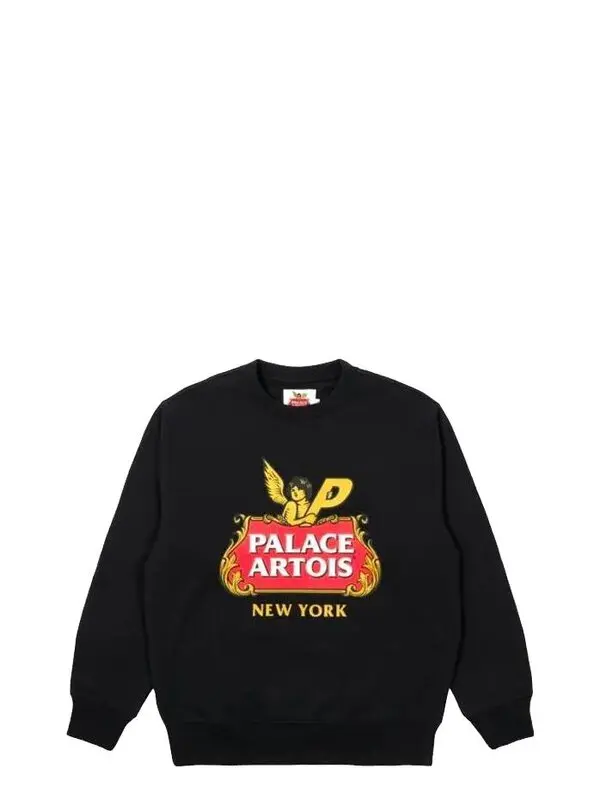 PALACE X Stella Artois Fw21 Logo Crewneck Sweater - Black