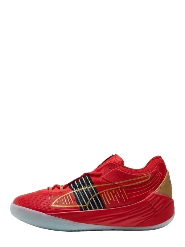 PUMA Fusion Nitro Athletic Sneakers - Red/black/blue