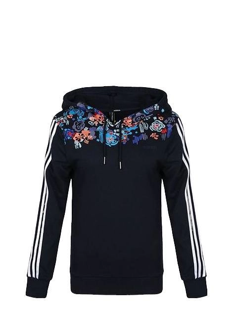 Adidas Neo Casual Sports Pullover Hoodie - Blue