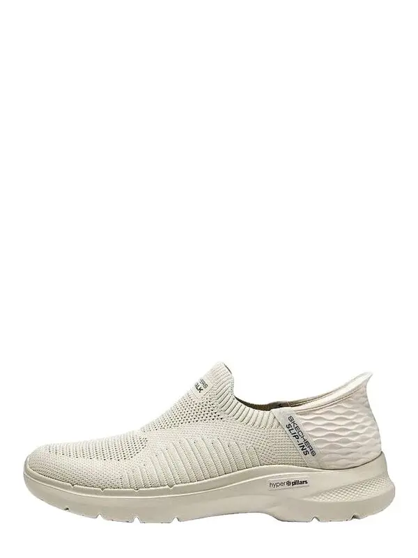 Sketchers Go Walk 6 "slip-ins" Athletic Sneakers - Beige