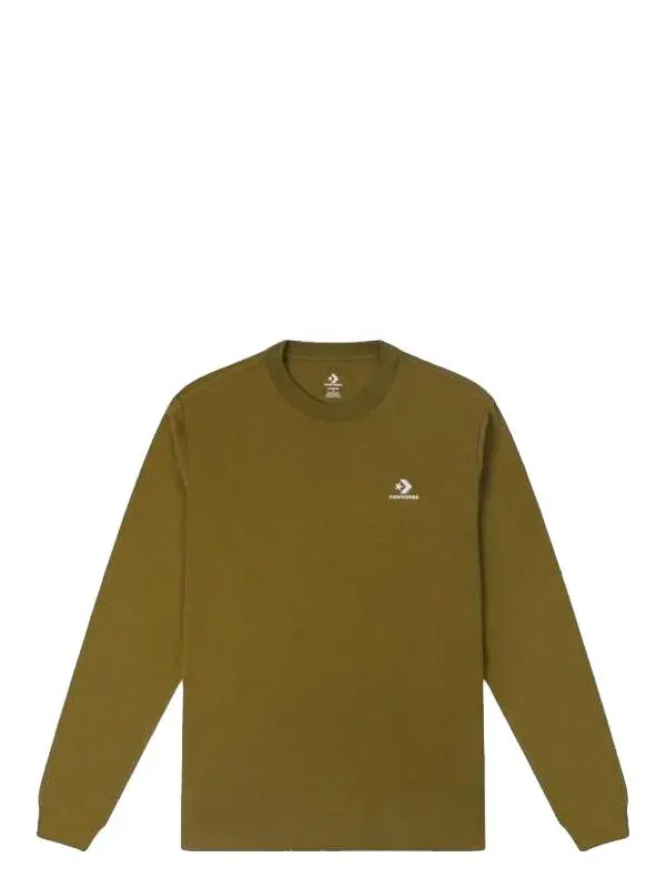 CONVERSE Go-to Embroidered Star Chevron Standard-fit T-shirt Asia Sizing - Olive