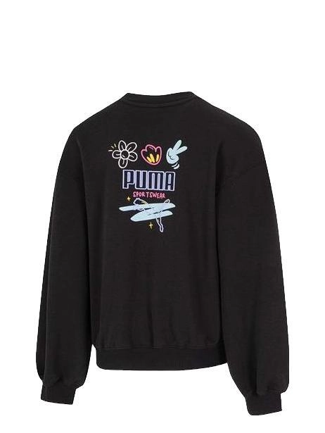 PUMA Graphic Sweatshirt - Black/blue