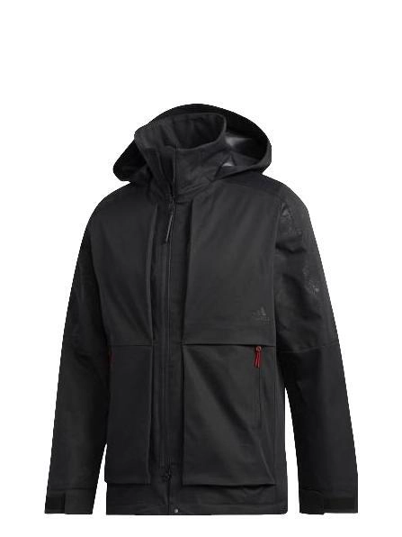 Adidas Polar Fleece Hooded Jacket - Black