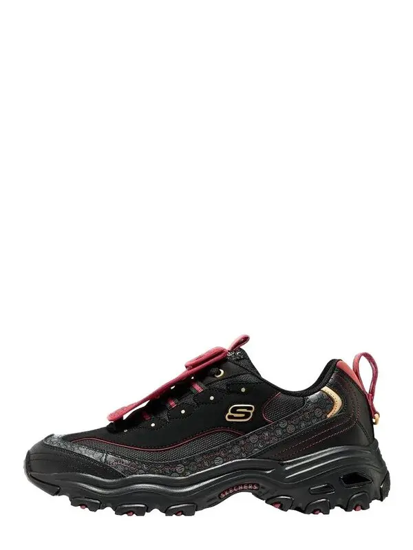 Sketchers D'lites 1.0 Athletic Sneakers - Black/red