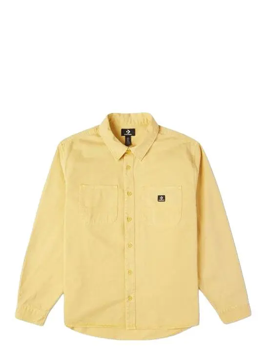 CONVERSE Woven Button Cardigan Jacket - Gold