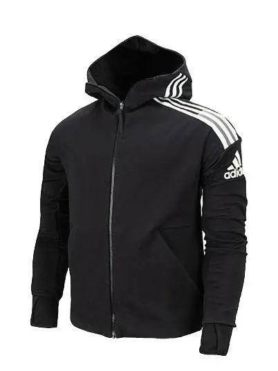 Adidas Zne 3-stripes Hooded Jacket - Black