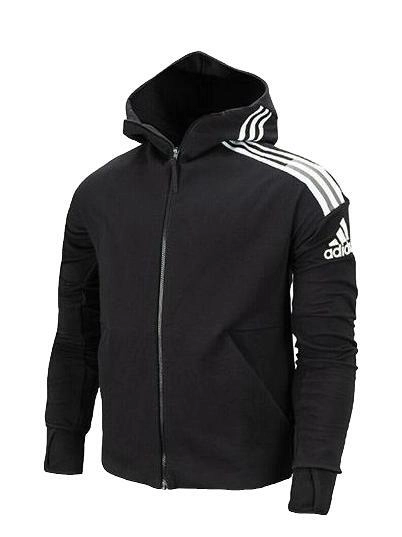 Adidas Zne 3-stripes Hooded Jacket - Black