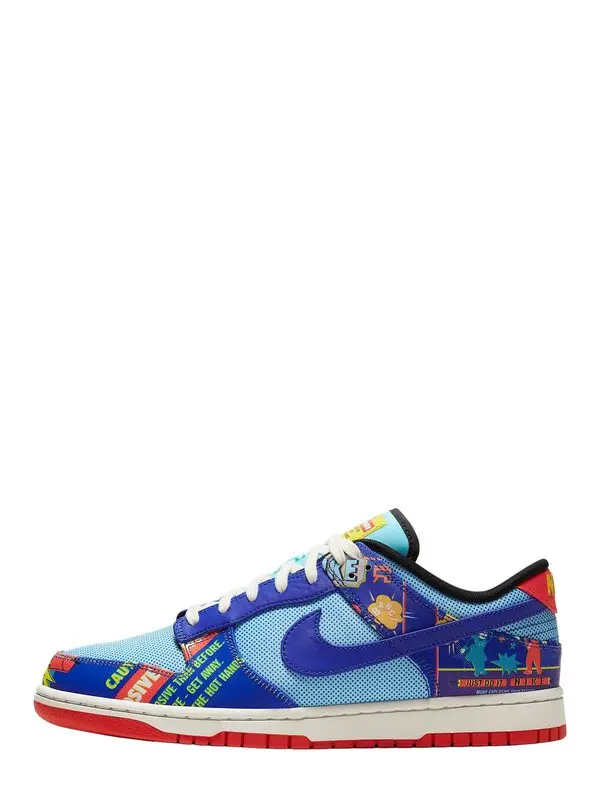 Nike Dunk Low "firecracker" Sneakers - Blue/red