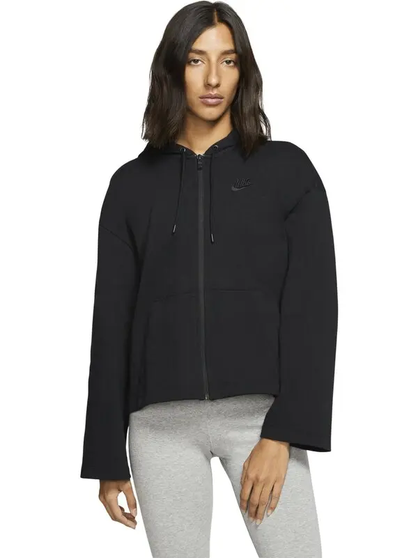 Nike Zip Up Hooded Jacket - Black