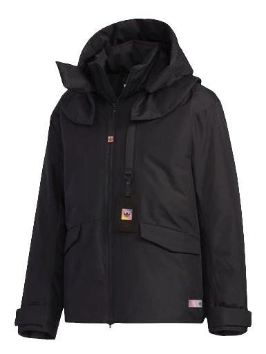 Adidas Originals Detachable Hood Down Jacket - Black