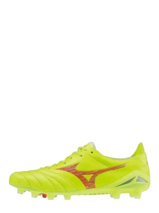 Mizuno Morelia Neo Iv Soccer Cleats - Neon Yellow/red/silver