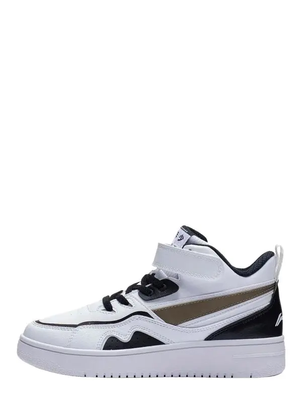 LI-NING 937 Mid Top Sneakers - White/black/brown