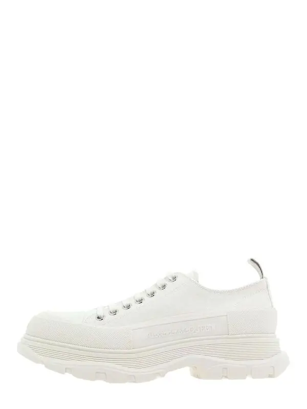 Alexander McQueen Tread Slick Low Lace Up Shoes - White