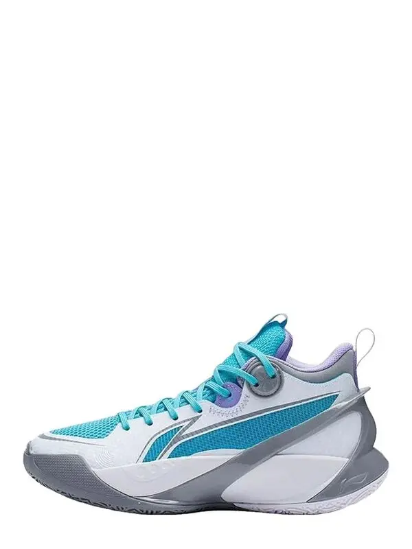 LI-NING Sonic 10 V1 Mid Athletic Sneakers - White/greyblue