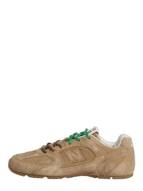 NEW BALANCE 530 X Miu Miu Suede Mesh Sneakers - Ecru