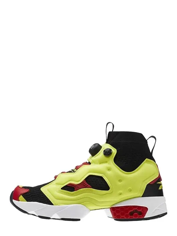 REEBOK Instapump Fury Ultraknit Mid Sneakers - Black/hyper Geen/reebok Red