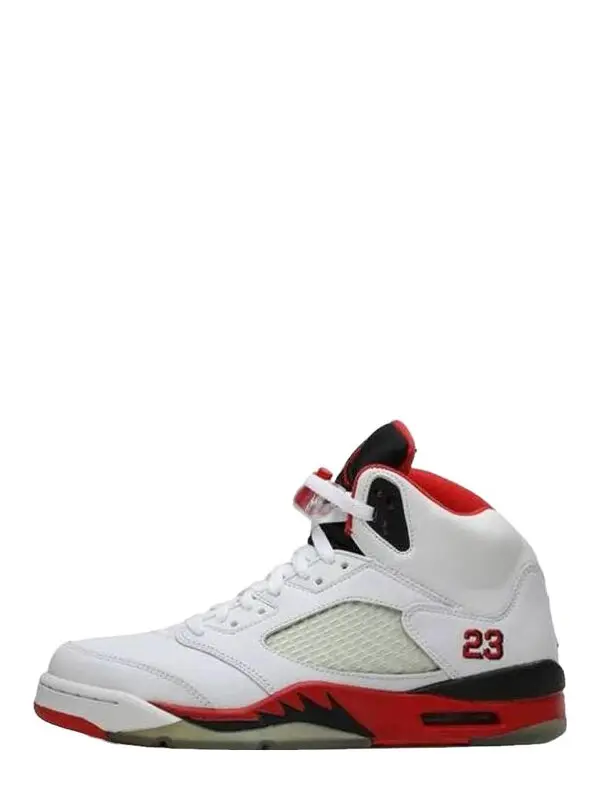 JORDAN 5 Retro 'fire Red' 2006 - White/fire Red/black