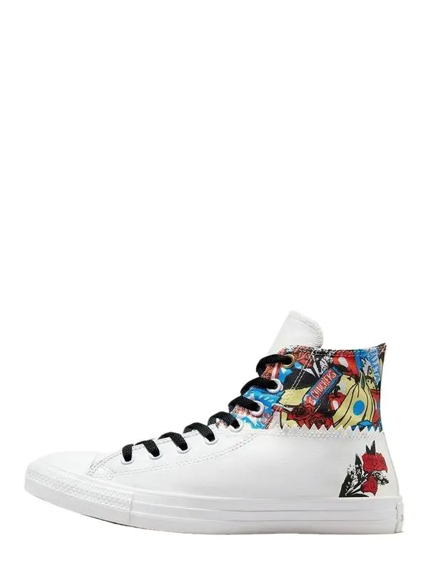 CONVERSE Chuck Taylor All Star High Top Sneakers - White/red/multi-color