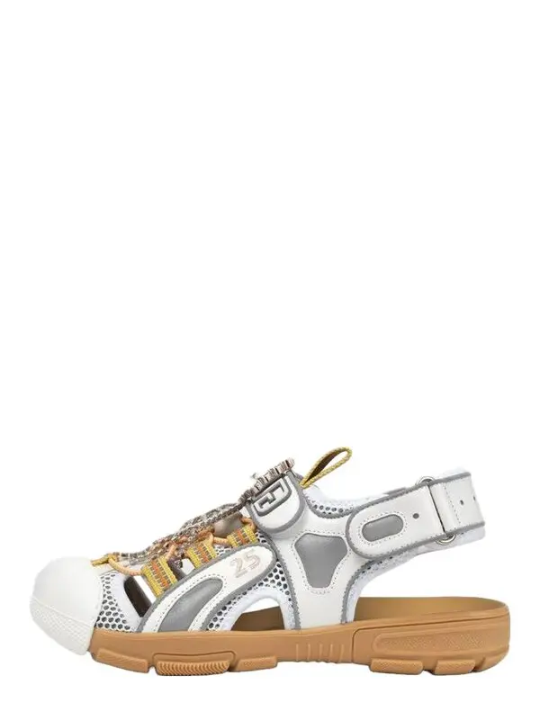 Gucci Tinsel Sport Sandals - White/grey