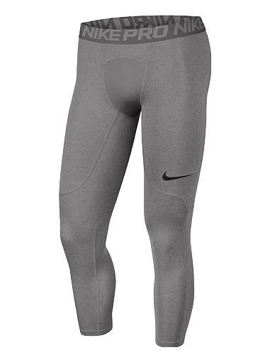 Nike Pro Quick Dry Training Running Sports Tight Gym Pants - Gray