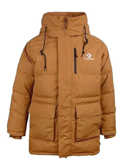 CONVERSE Mid-length Puffer Jacket - Wheat