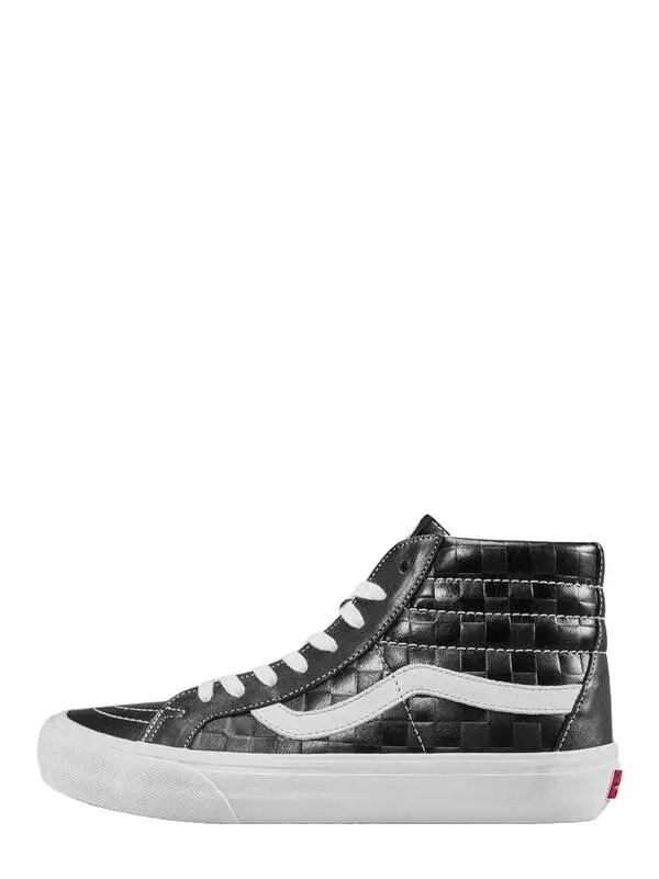 VANS Sk8-hi Reissue Embossed Checkerboard High Top Sneakers - Black