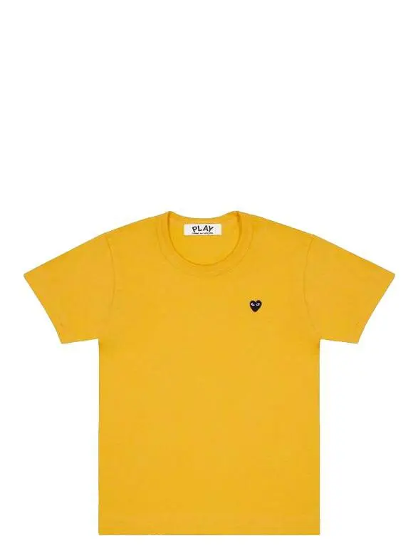 Play Comme Des Garcon Mini Logo Tee - Yellow