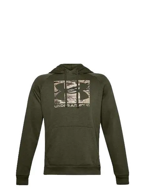 Under Armour Logo Printed Hooded Drawstring Hoodie - Green