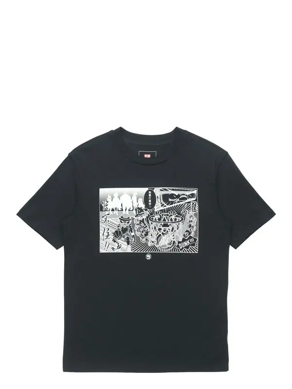 LI-NING Badfive Sports Round Neck Tee 'black White - Black/white/grey