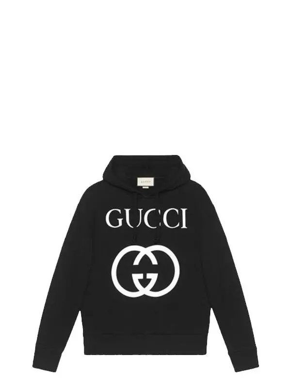 Gucci Interlocking G Hoodie - Black
